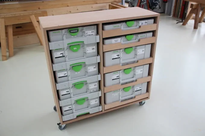 Holz Systainer Schrank bauen